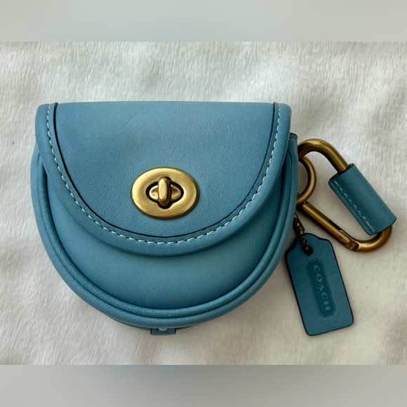Coach | Bags | Coach Saddle Turnlock Coin Purse Bag Charm In ...